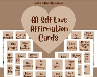 Neutral Affirmation Cards - Etsy