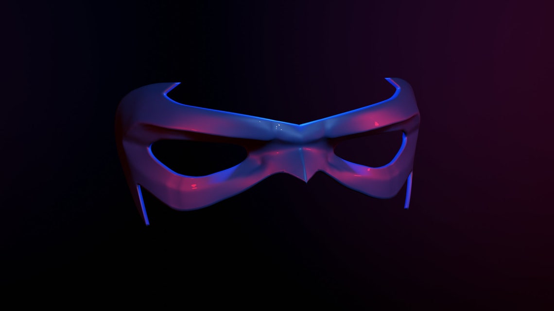 Nightwing Mask V3 3d Print Files - Etsy