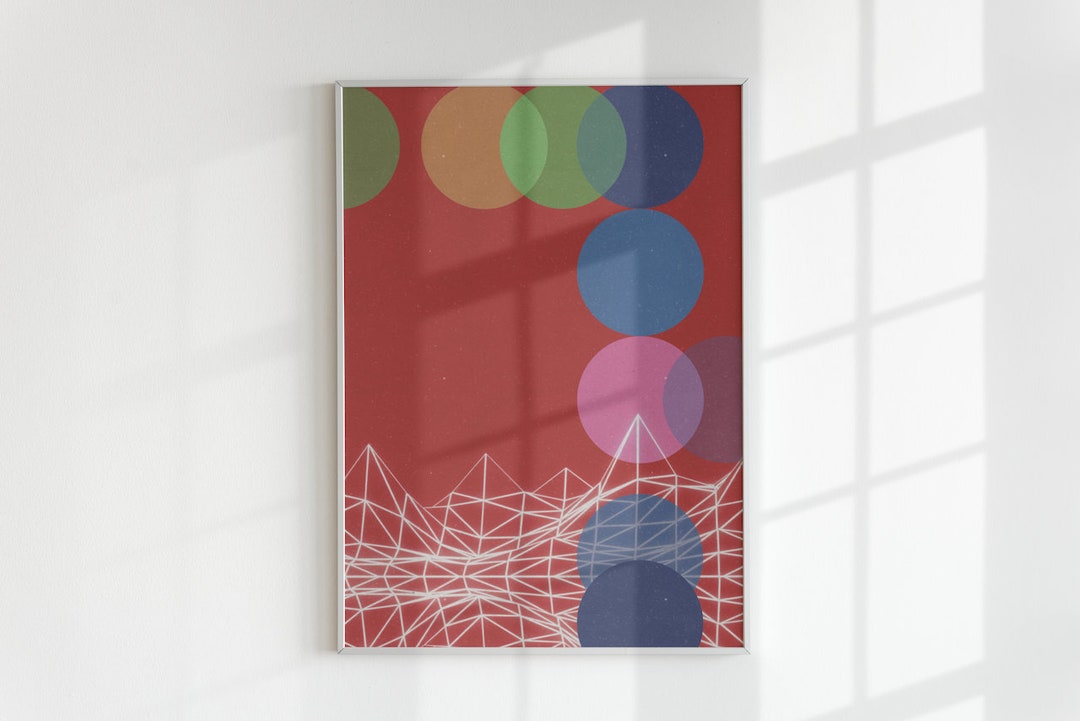 LANDFORM GEOGRAPHY OF THE AREA Art Print Poster Illustration - Etsy