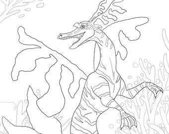 water dragon sea dragon coloring pages