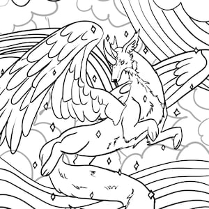 wolf and dragon coloring pages