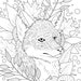Fall Fox Downloadable Coloring Page - Etsy