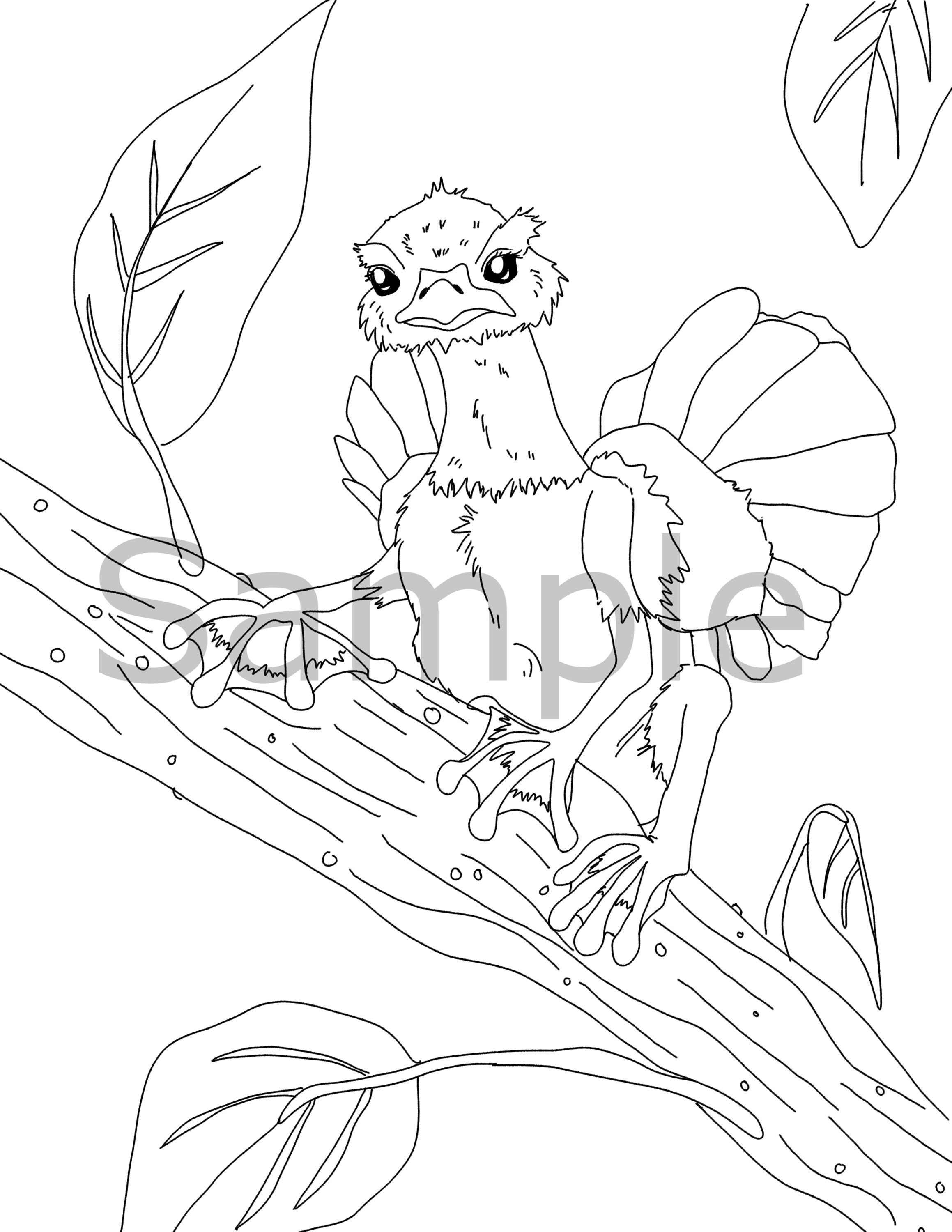 Small Rainforest Creature Animal Hybrid Downloadable Coloring Page - Etsy