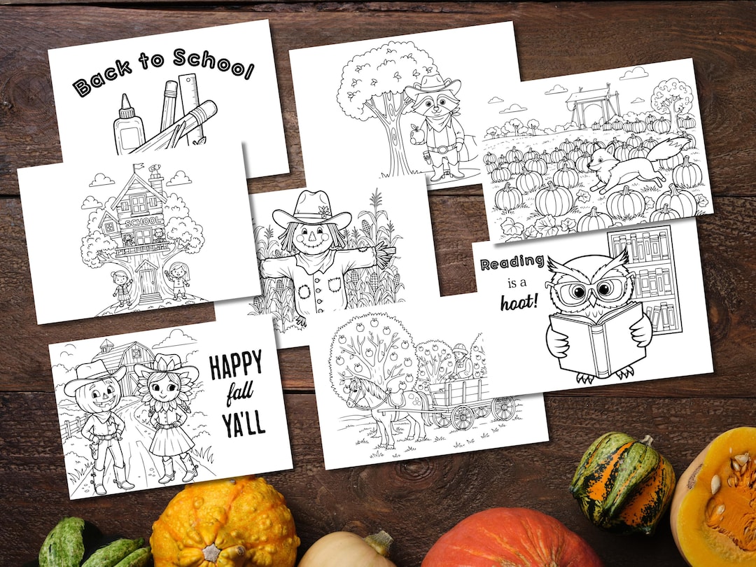 Fall Coloring Pages | September Coloring Activity | Perfect for ...