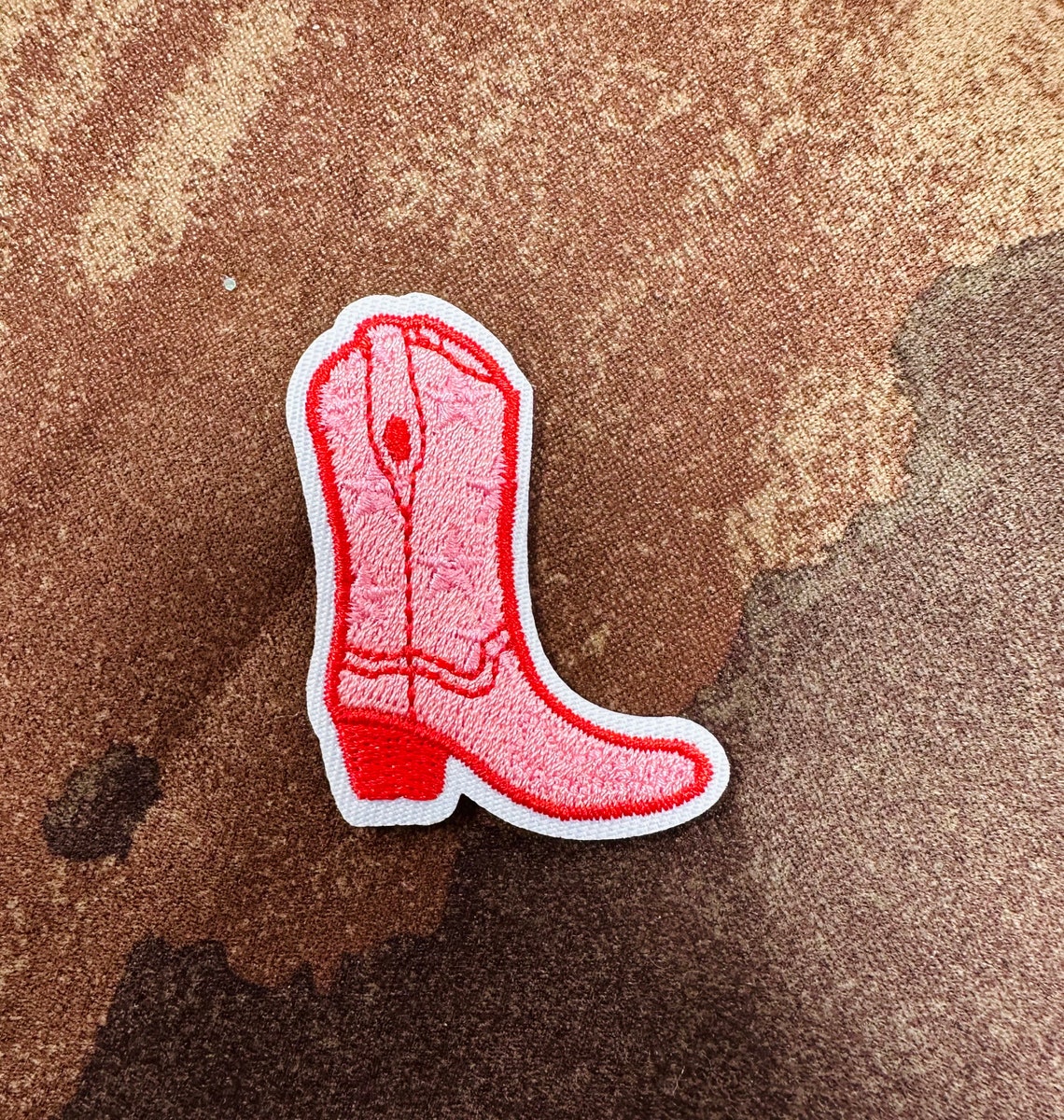 Pink Boot Iron on Patch - Etsy