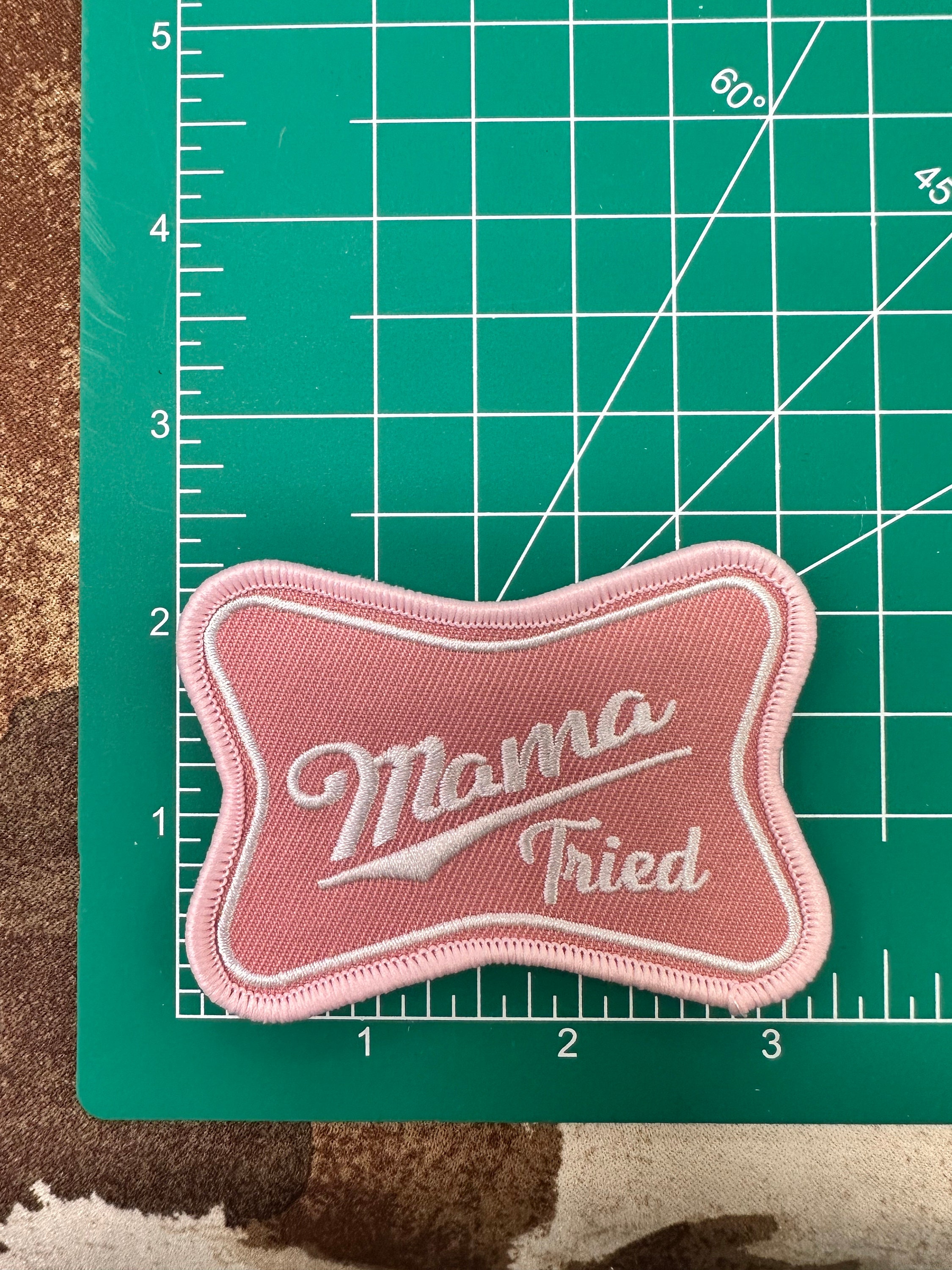 Mama Tried Embroidered Patch - Etsy