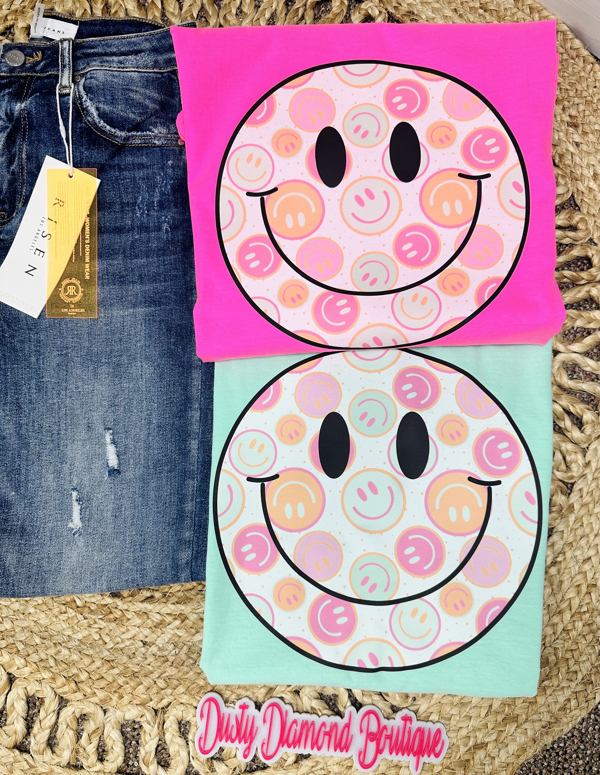 Smiley Face Comfort Colors T Shirt - Etsy
