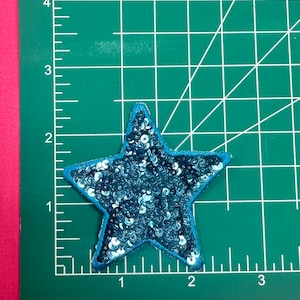 Sequin Star Iron on Patch - Etsy