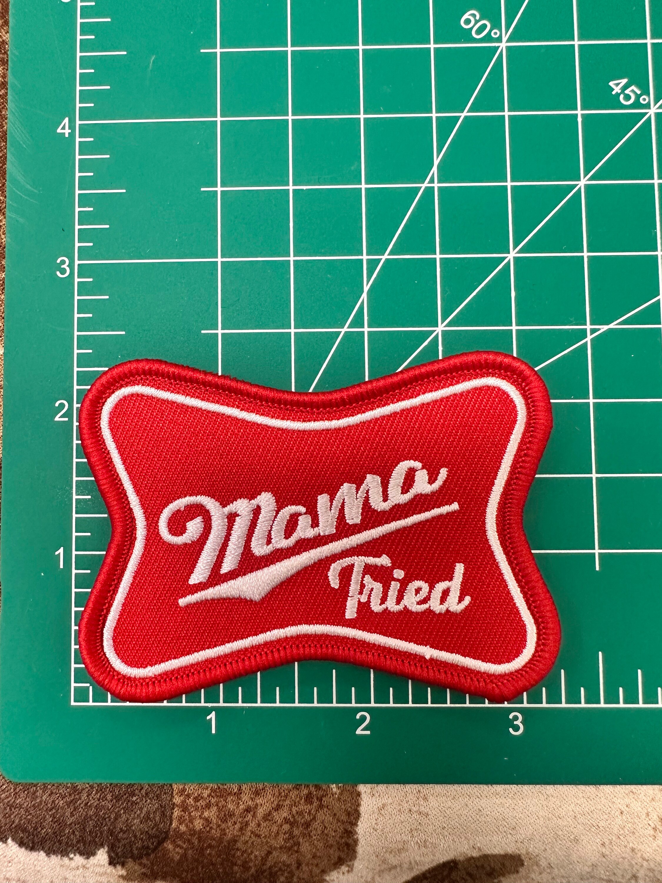 Mama Tried Embroidered Patch - Etsy