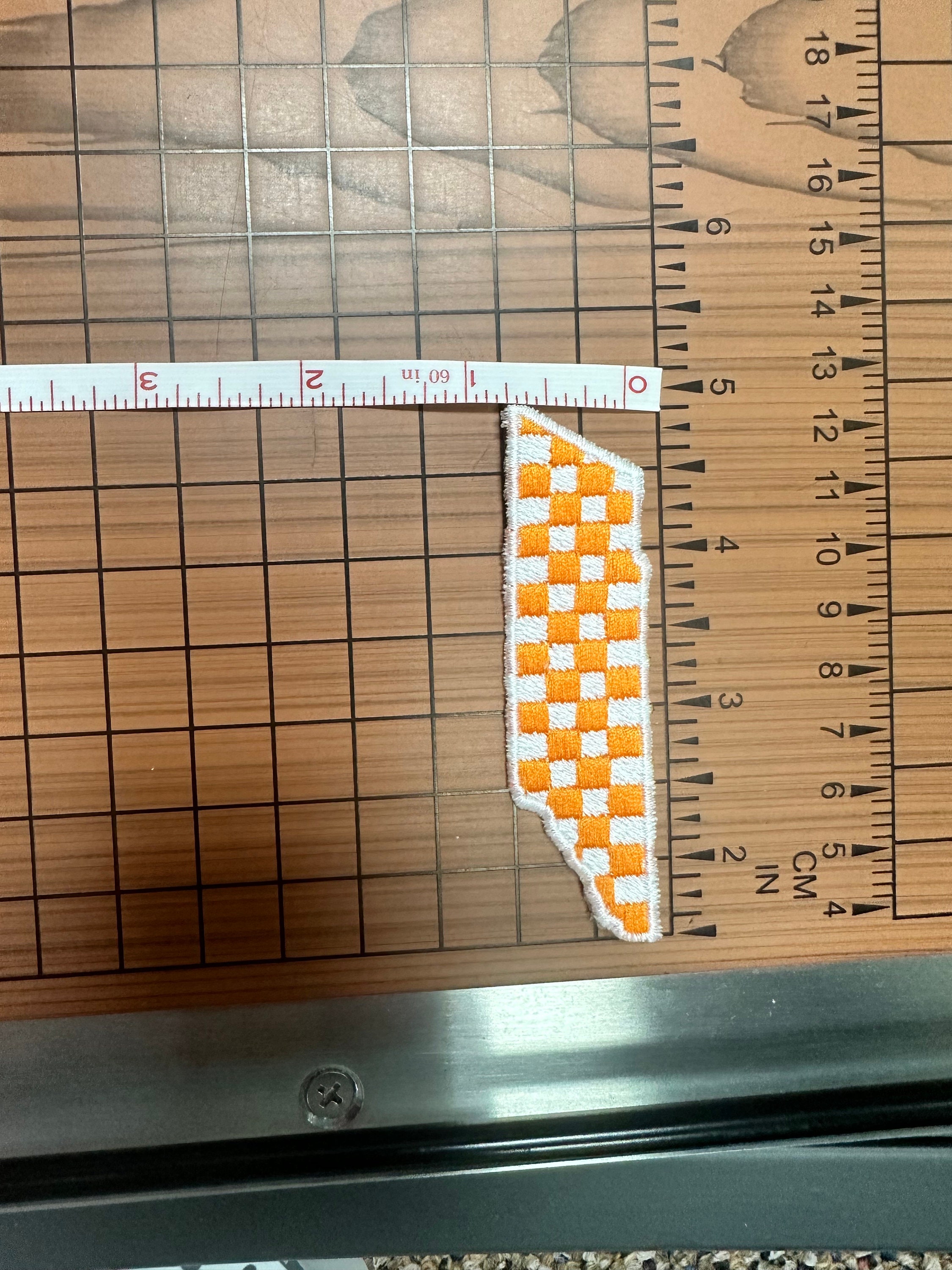 Tennessee State Checkered Embroidered Patch - Etsy