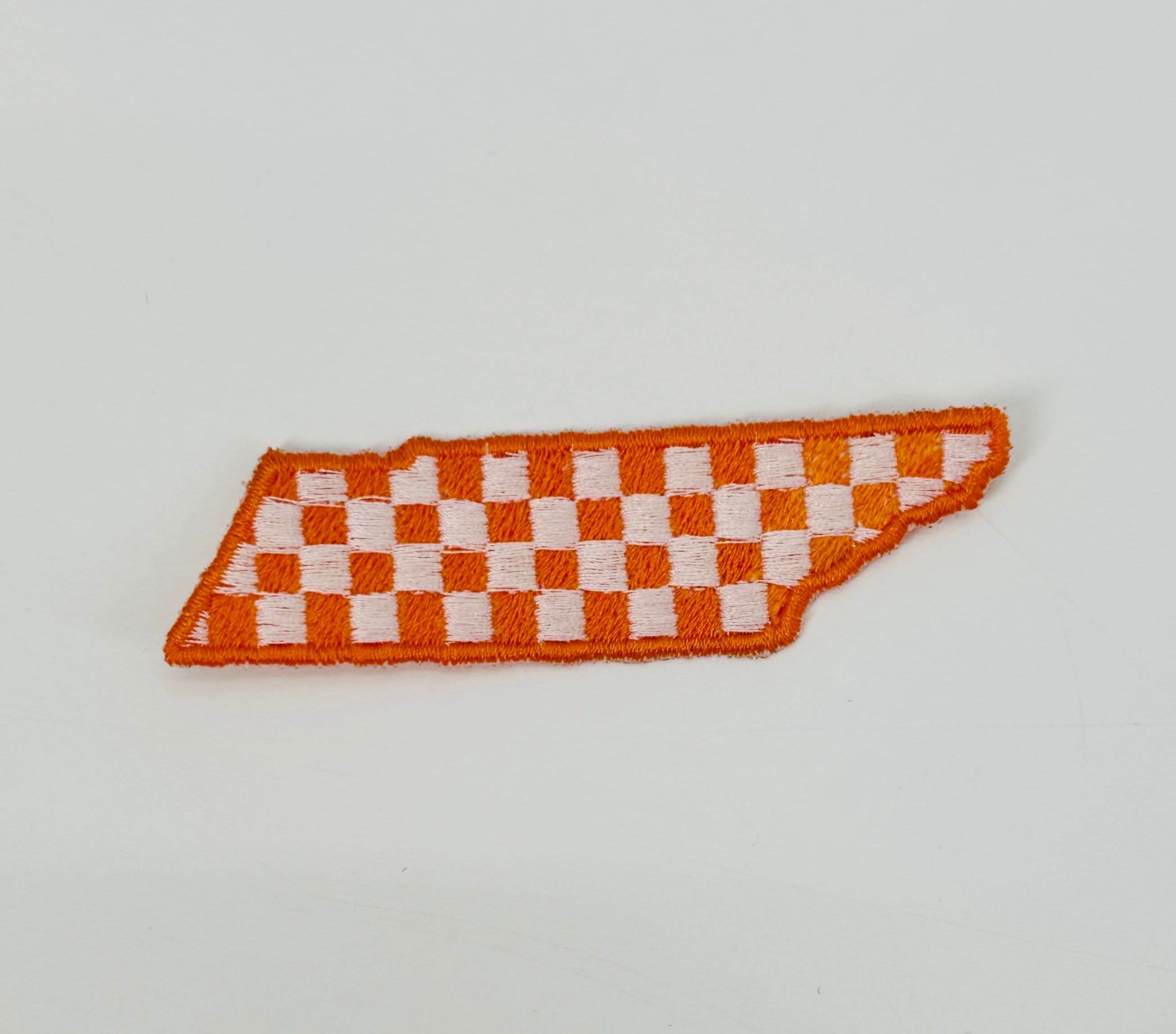 Tennessee State Checkered Embroidered Patch - Etsy