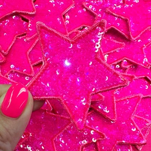 Sequin Star Iron on Patch - Etsy