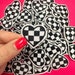 Mini Checkered Heart 4 PACK Iron on Patch - Etsy
