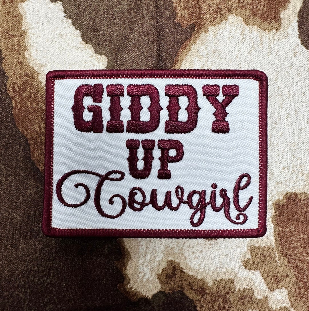 Giddy up Cowgirl Iron on Patch - Etsy