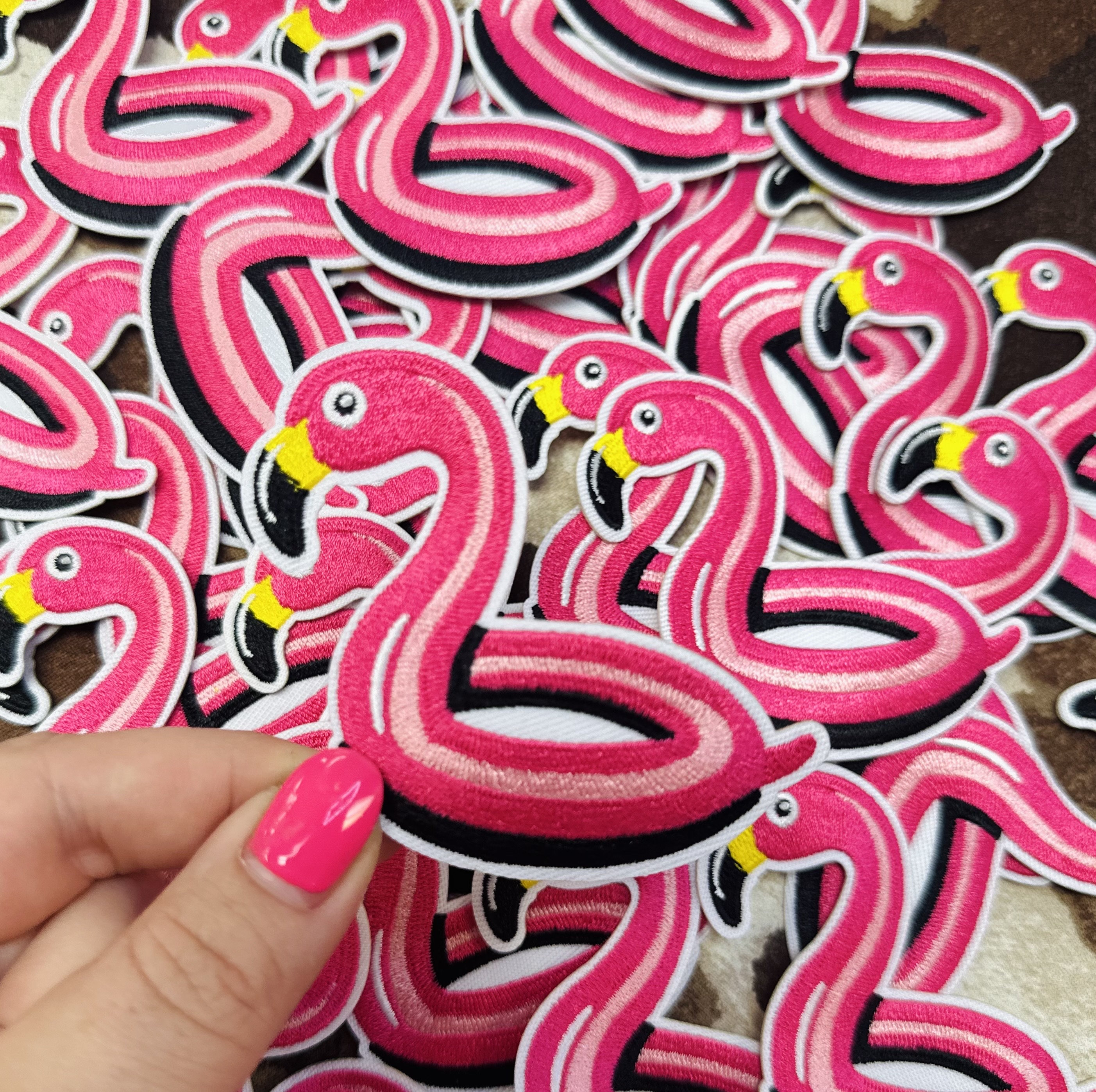 Flamingo Iron on Patch - Etsy
