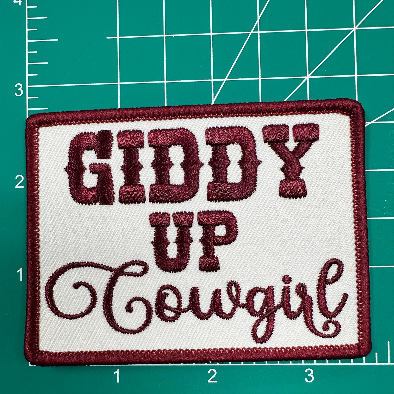Giddy up Cowgirl Iron on Patch - Etsy