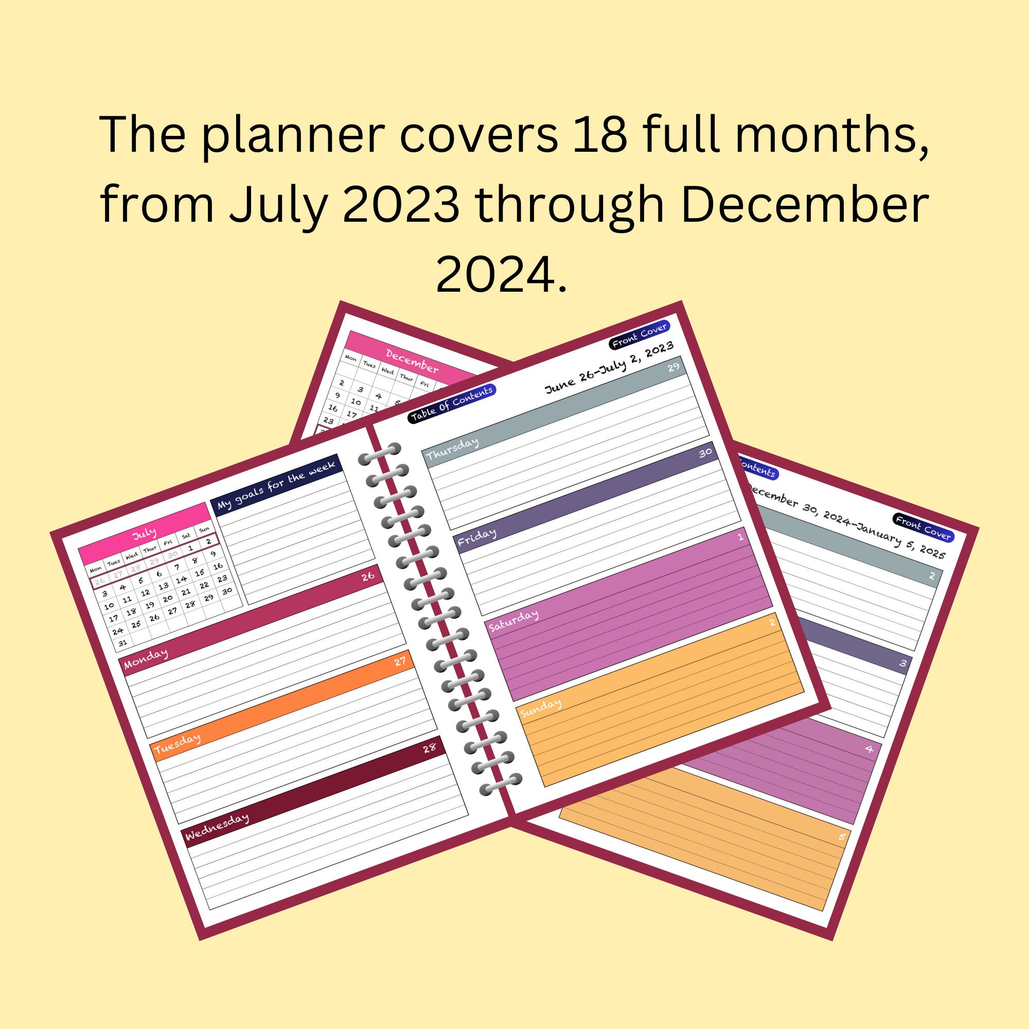 2023-2024 Fillable Weekly Planner, Bill & Debt Tracker, Monthly ...