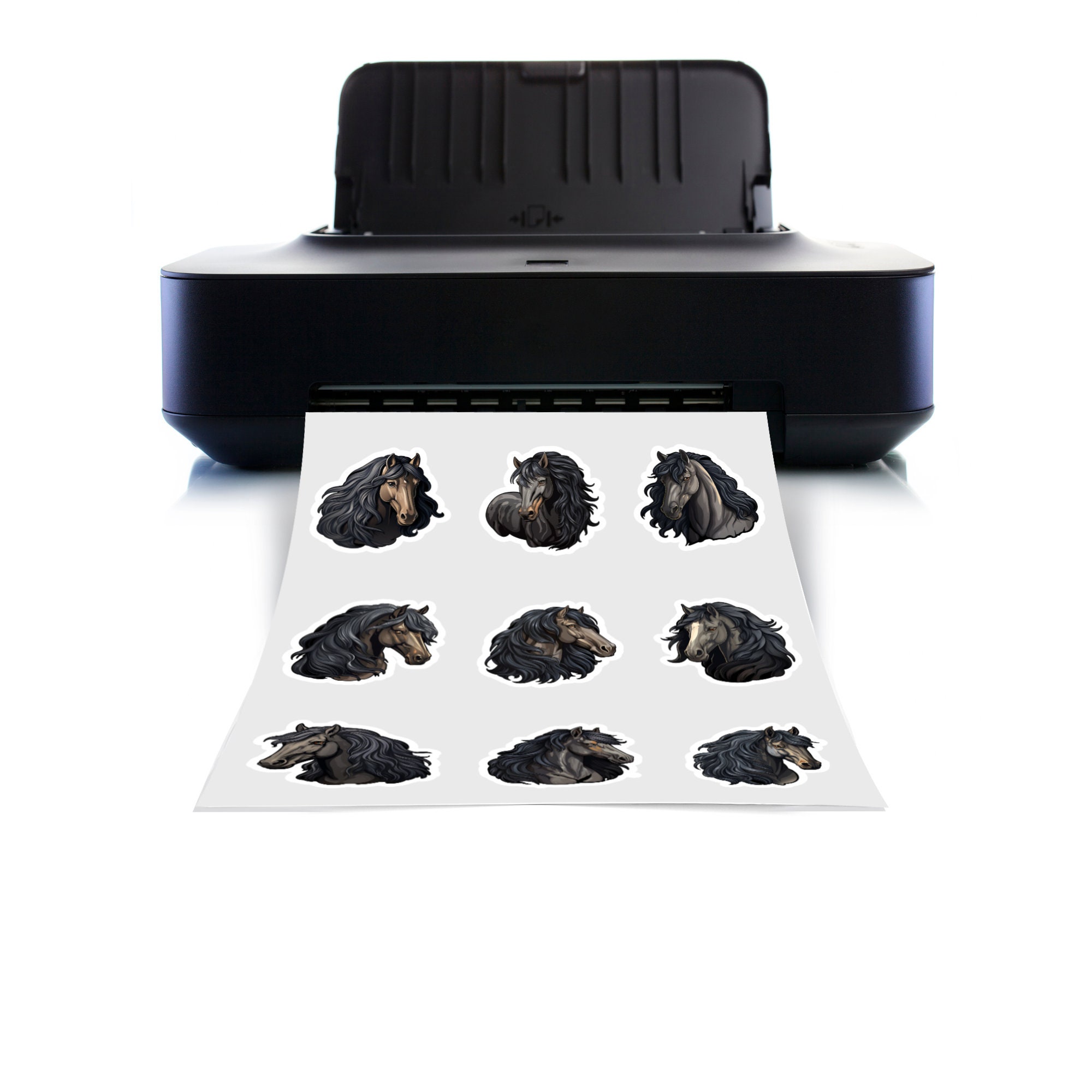 Printable Horse Stickers Sticker Sheets Journals Planners - Etsy