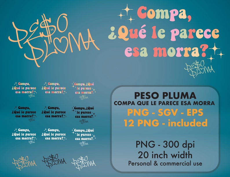 Peso Pluma Logo Png SGV EPS AI Vector Clipart Compa Que Le Parece Esa ...
