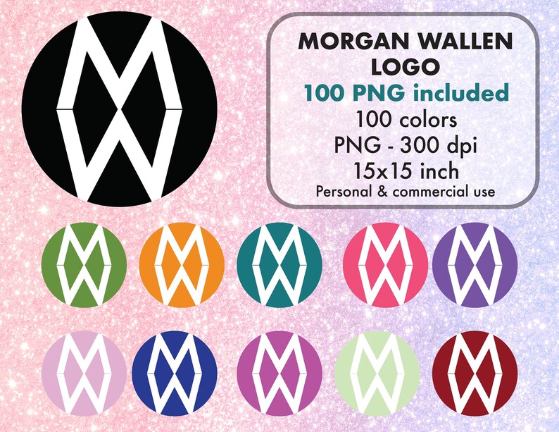 100 Morgan Wallen Logo PNG Clipart Digital Download File Sublimation ...