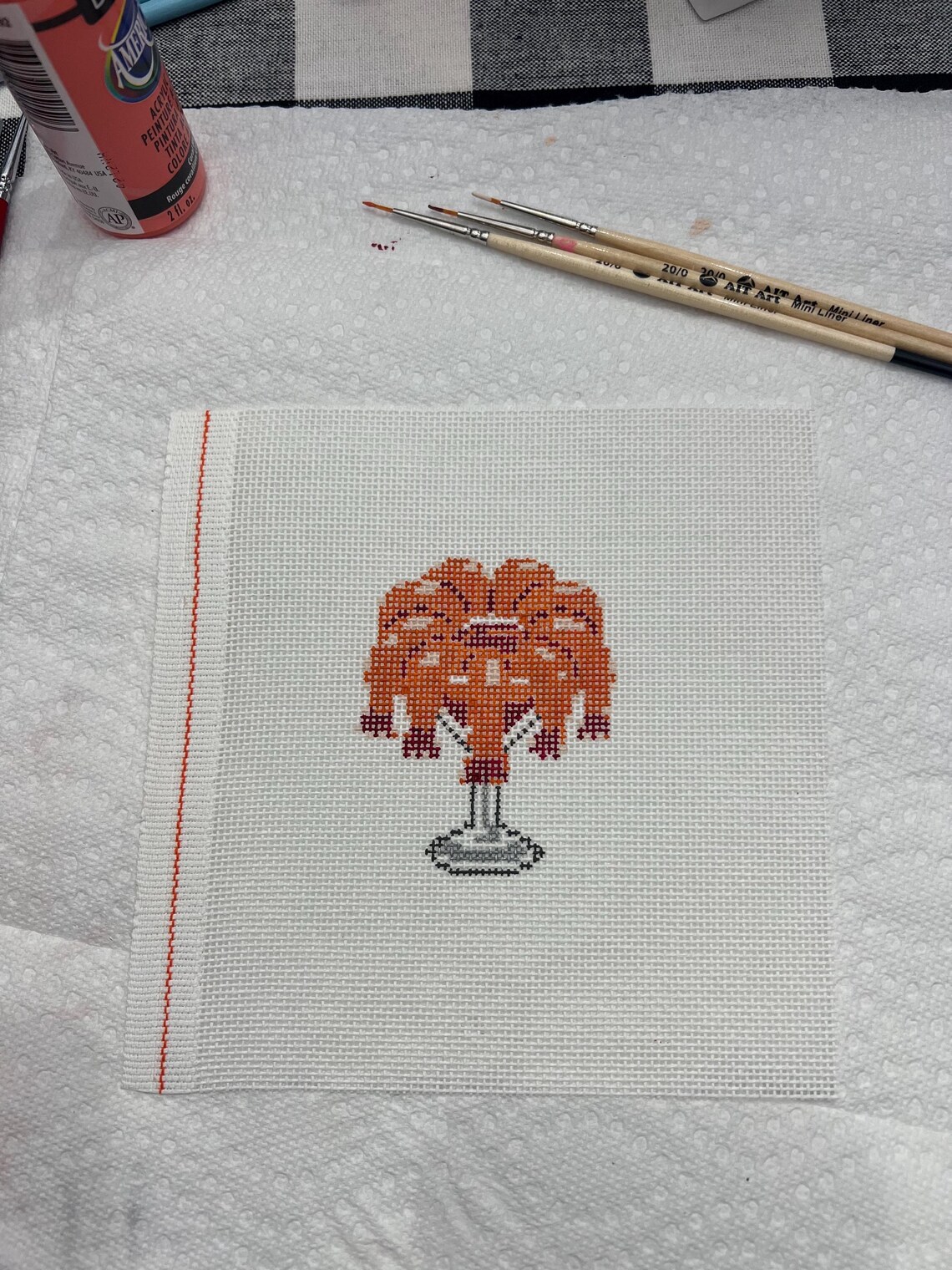 Shrimp Cocktail Needlepoint Canvas - Etsy