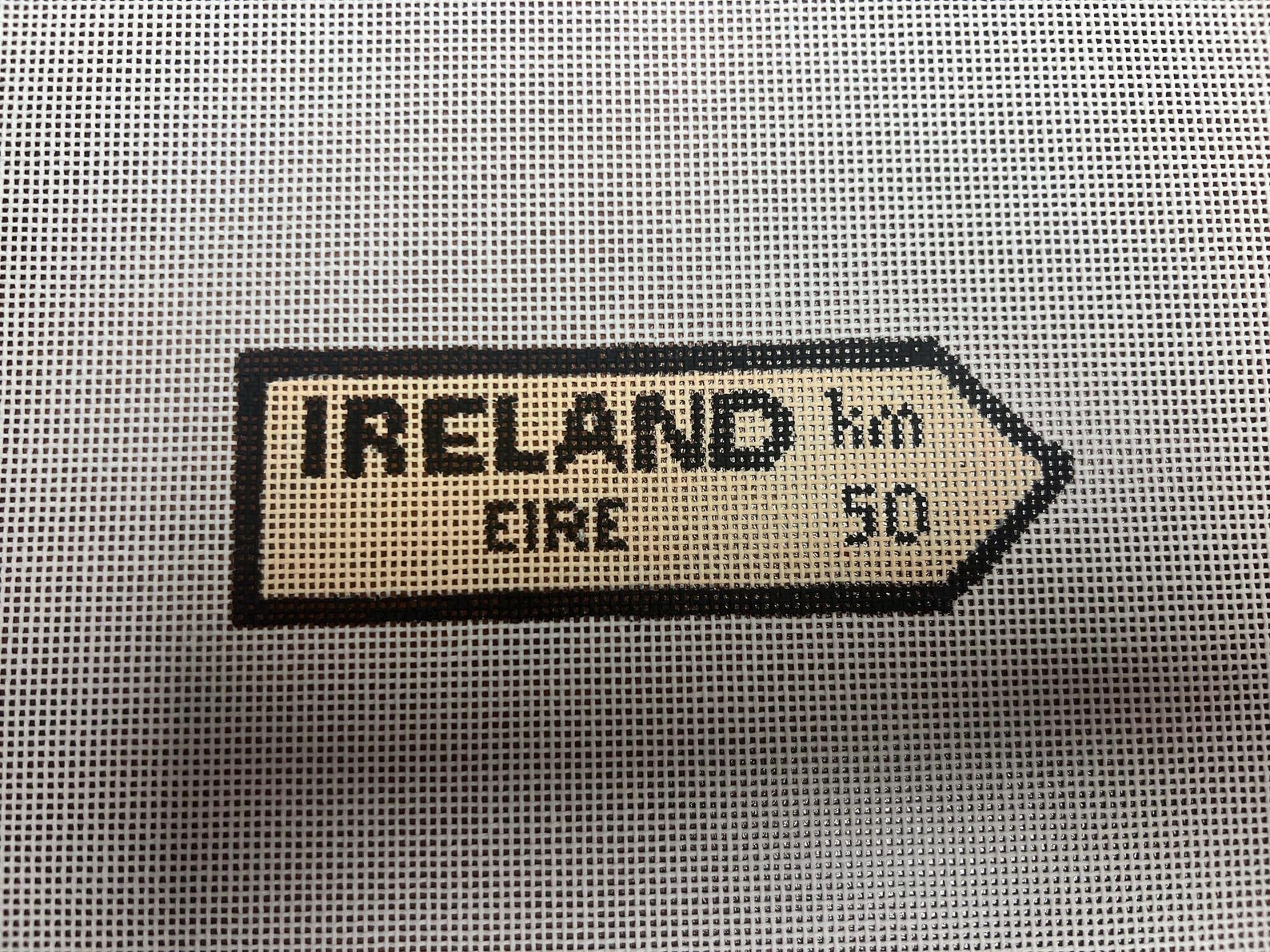 Ireland Road Sign Needlepoint Canvas - Etsy