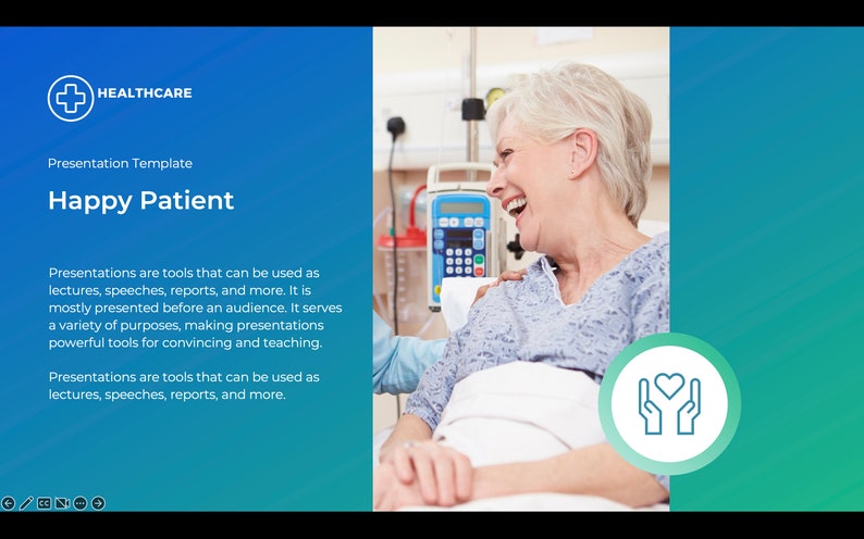 Powerpoint Template for Healthcare | Blue Powerpoint Presentation ...