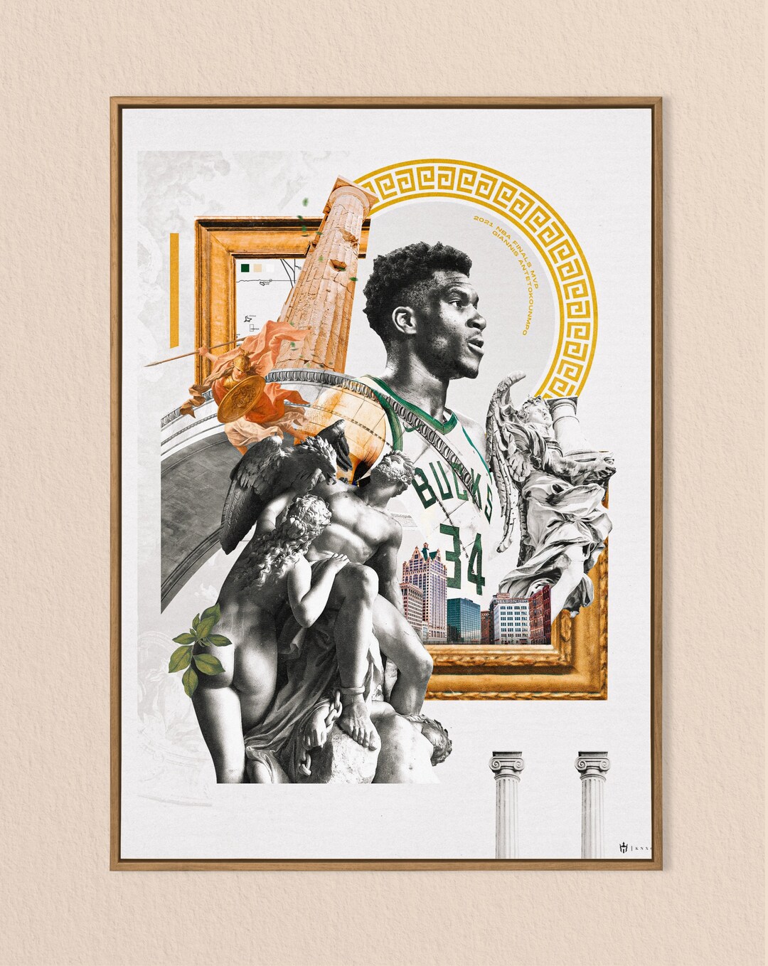 Giannis Antetokounmpo, Limited Edition Print, Milwaukee Bucks Poster ...