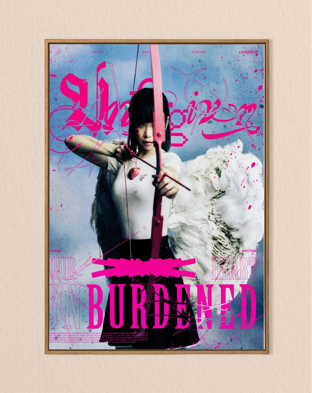 LE SSERAFIM Poster, Yujin, Chaewon, Sakura, Kazuha, Eunchae, Limited ...