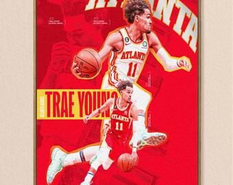 Trae Young Atlanta Hawks NBA Basketball Poster - Etsy
