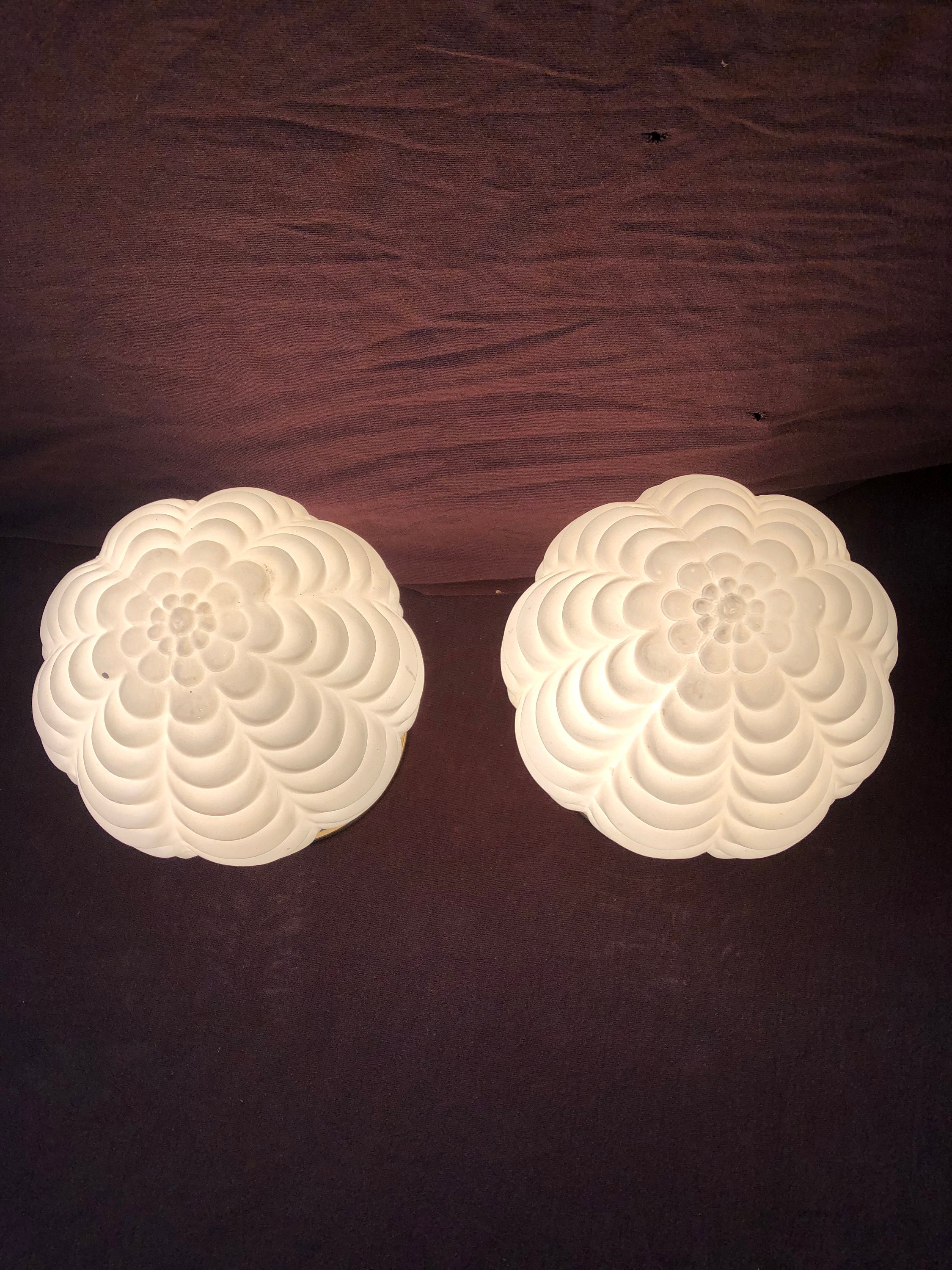 MCM Vintage Scalloped Globe Light Fixture - Etsy