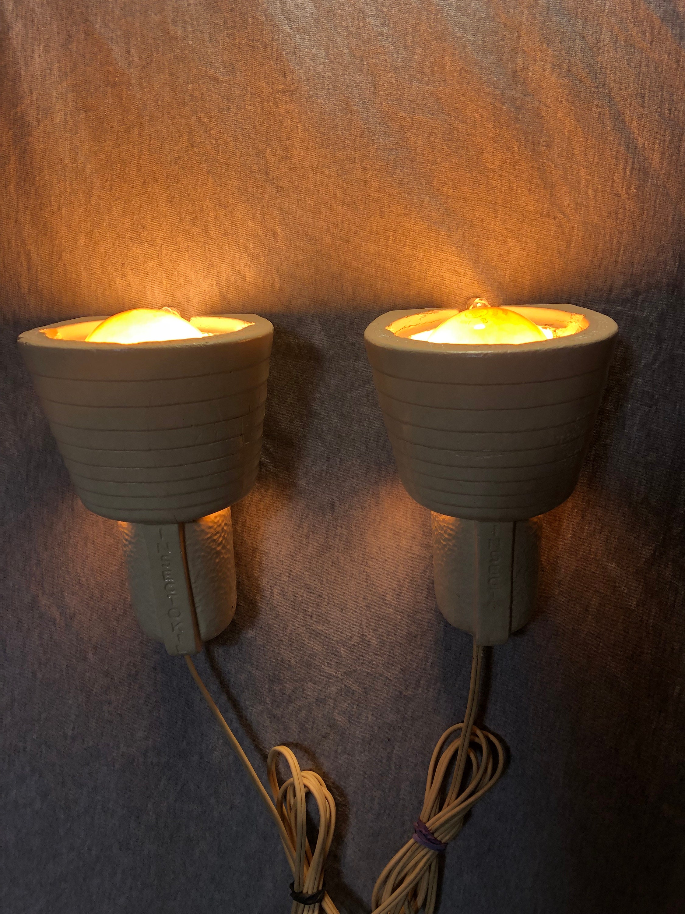 Vintage 50's 60's Bug Light Fixture Sconce Pair - Etsy