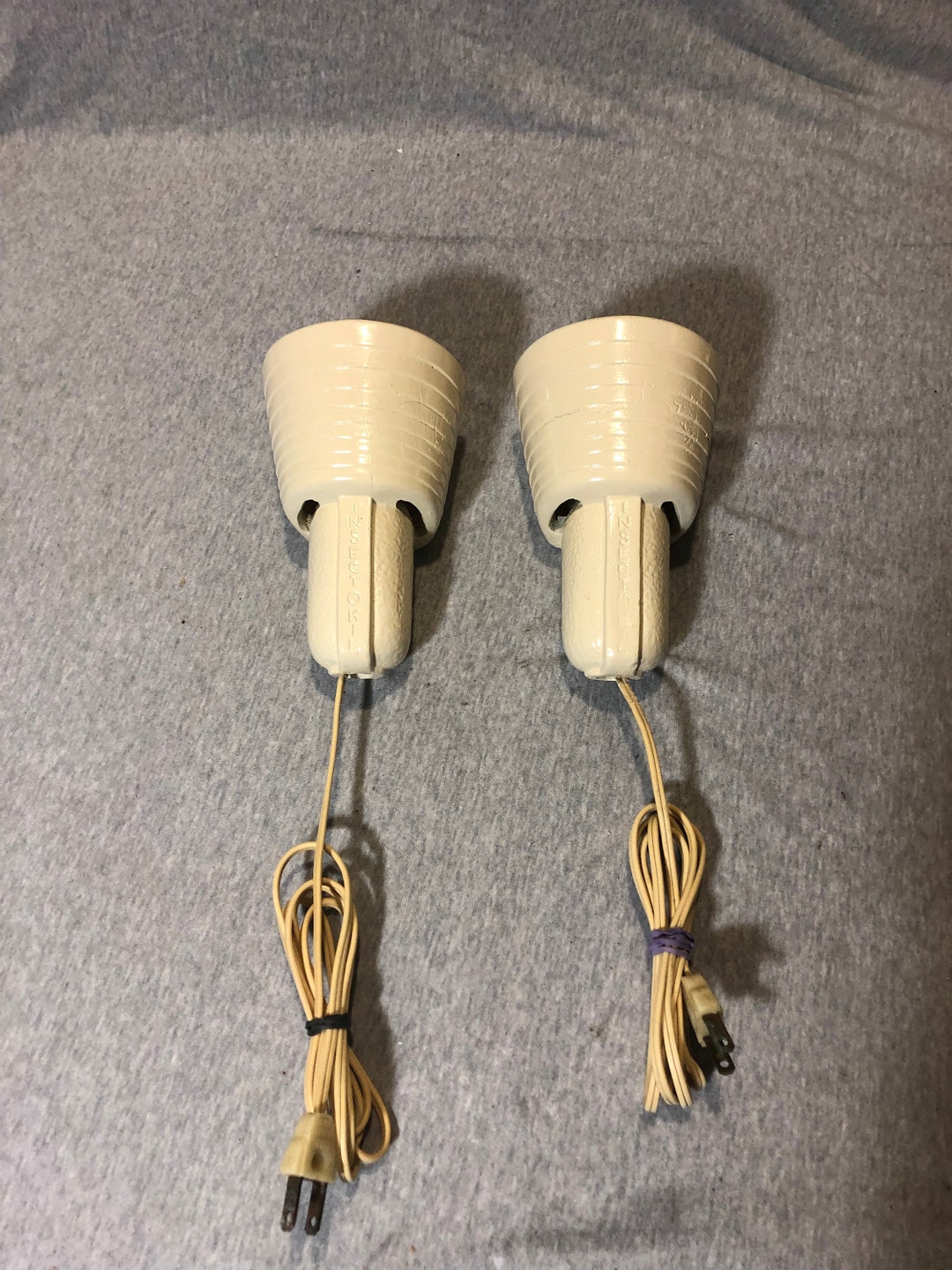 Vintage 50's 60's Bug Light Fixture Sconce Pair - Etsy