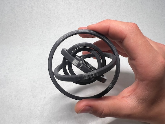 Gyroscope Fidget Toy 3d Printed Etsy 