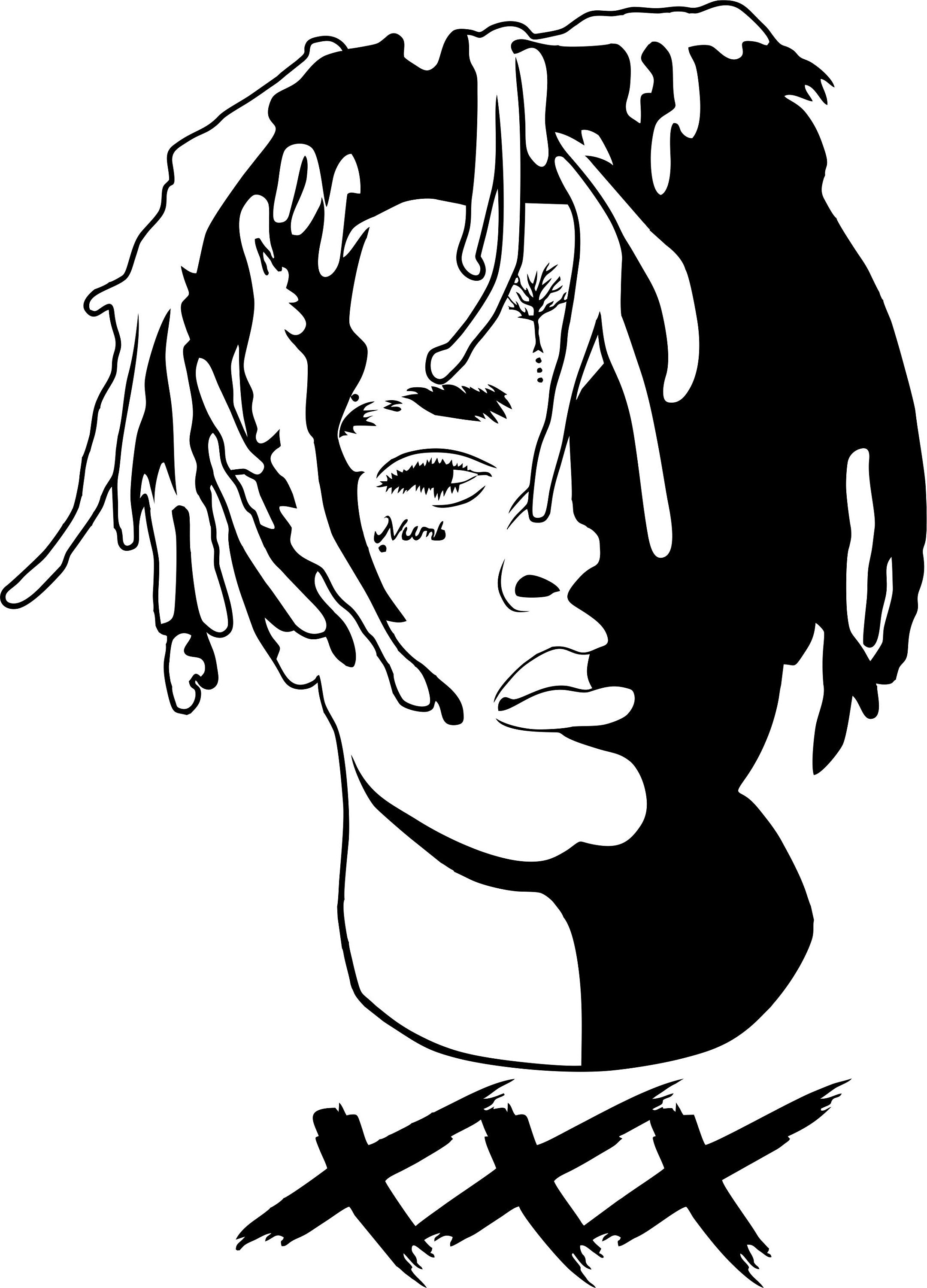 Xxxtentacion Cricut Silhouette Svgrap Xxx Svgperfect For Etsy