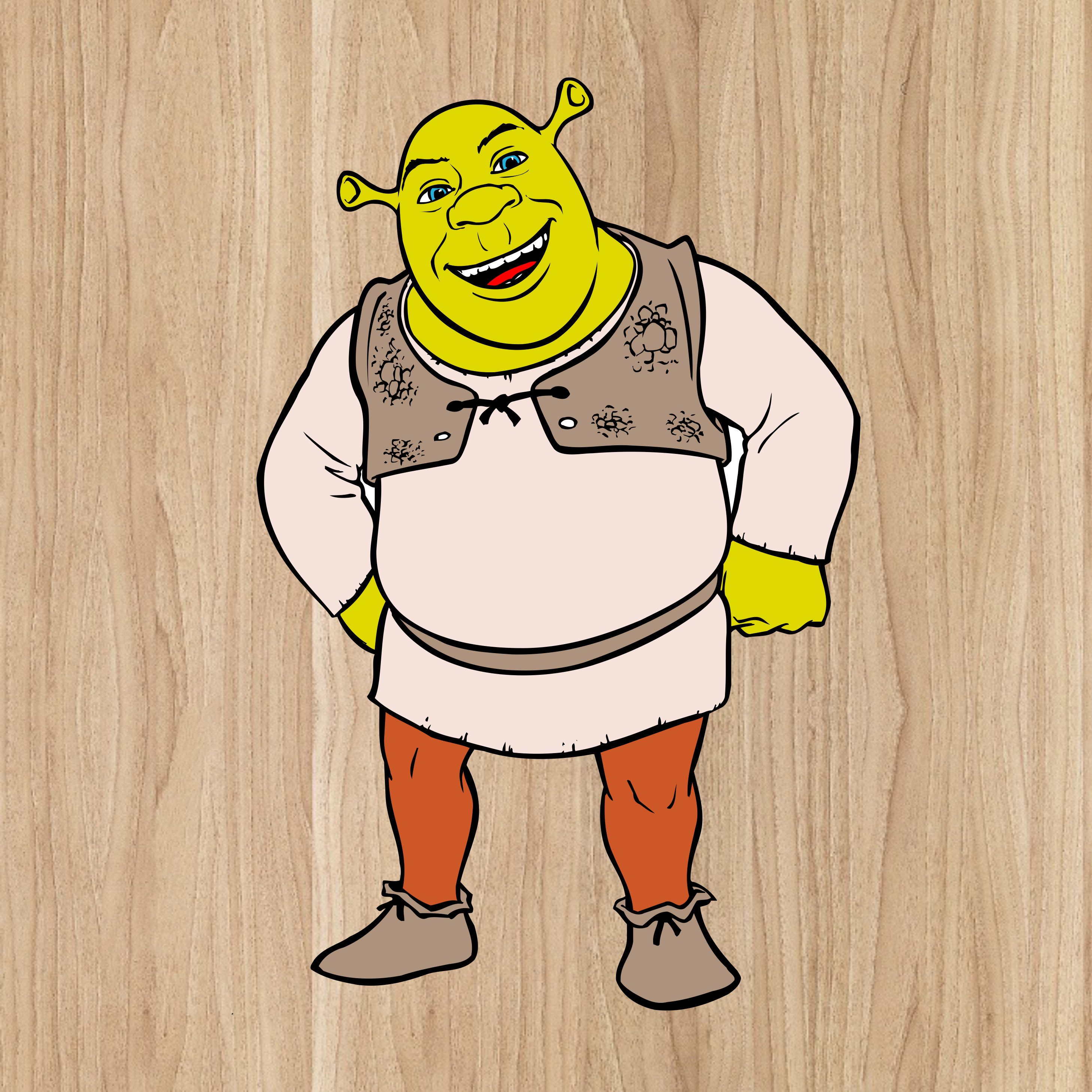 SHREK Svgshrek Printshrek Silhouette Digital Download - Etsy UK