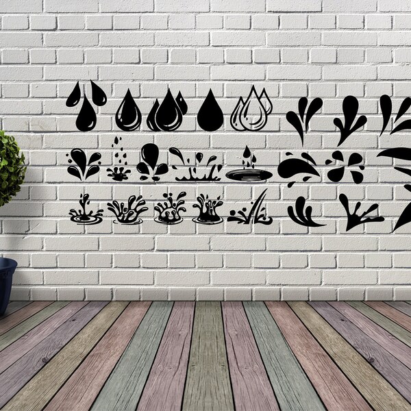 Water Splash Svg - Etsy