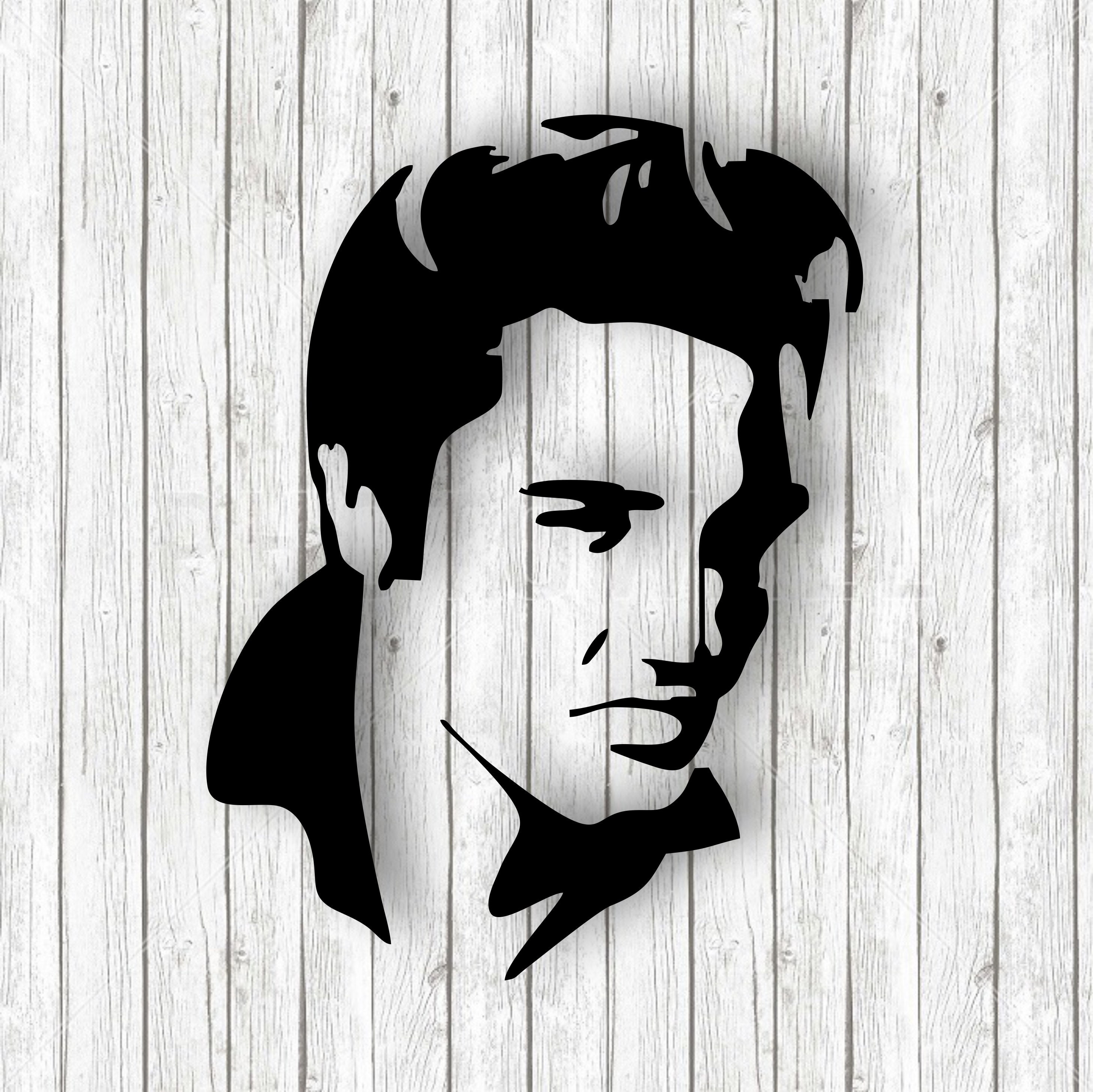 Elvis Face Silhouette