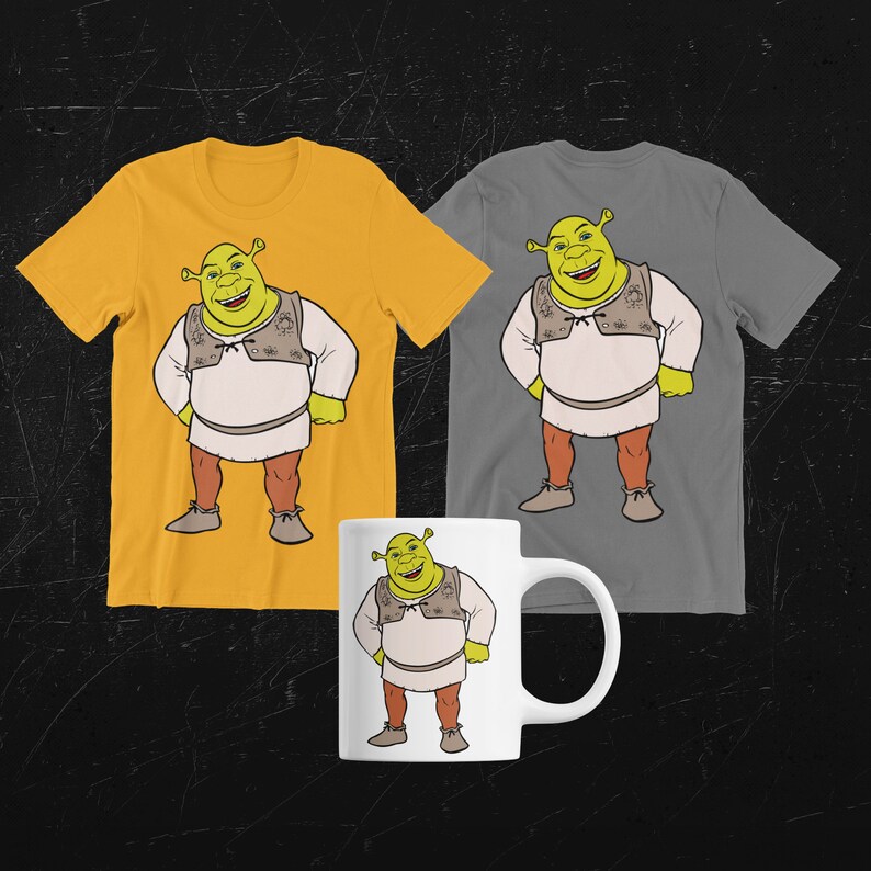 SHREK Svgshrek Printshrek Silhouette Digital Download - Etsy Canada