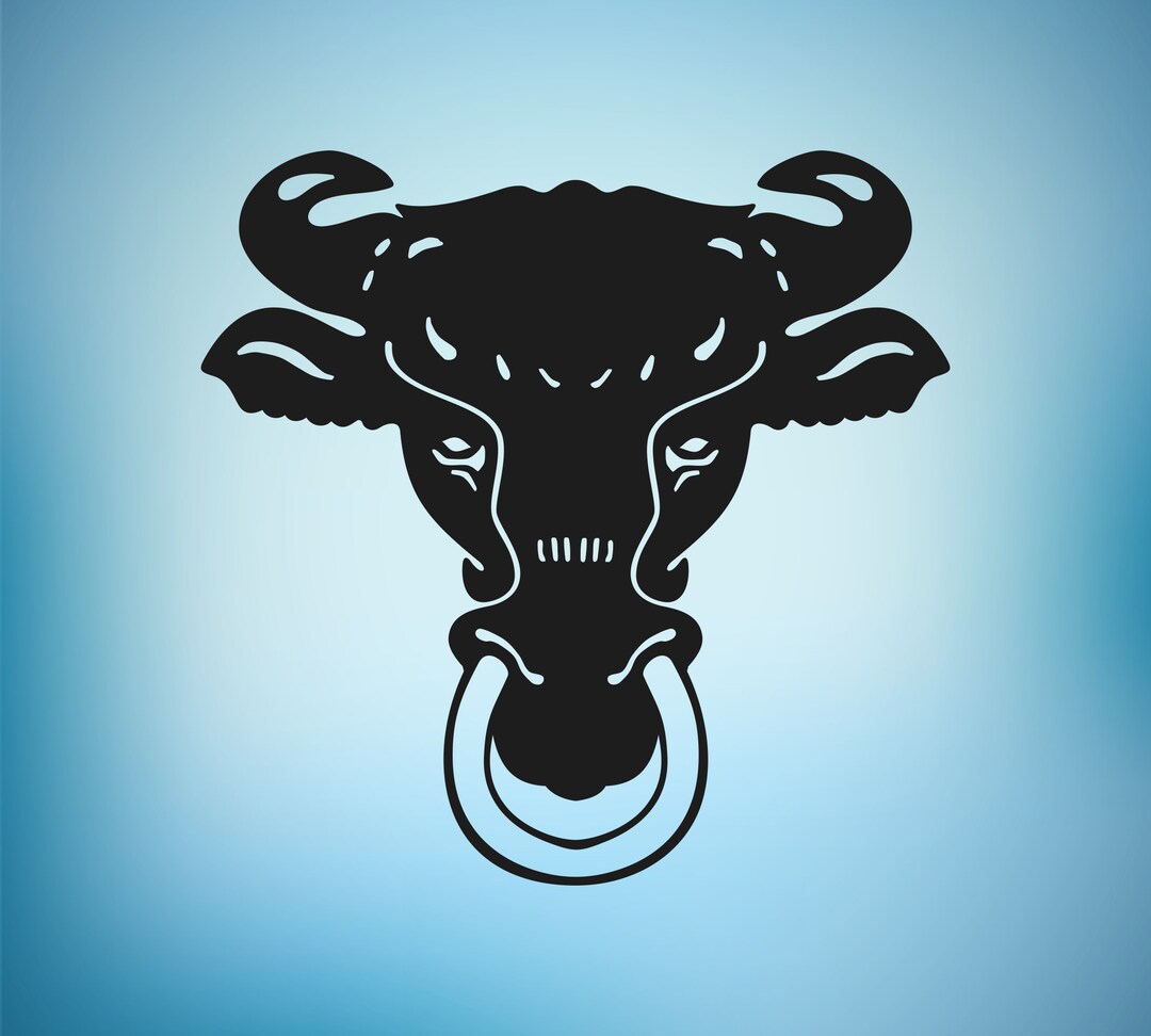 Bull,bull Head. Cut Files for Cricut. Clip Art Silhouette. - Etsy Denmark