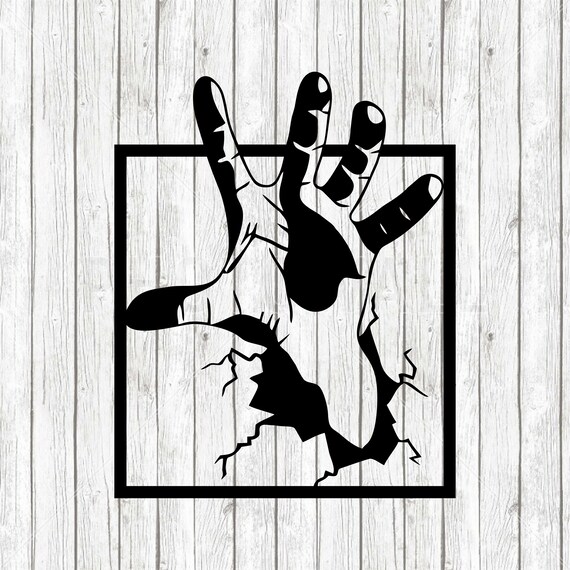 3D Hand Hand From the Ground Hand Print SVG Hand SVG - Etsy