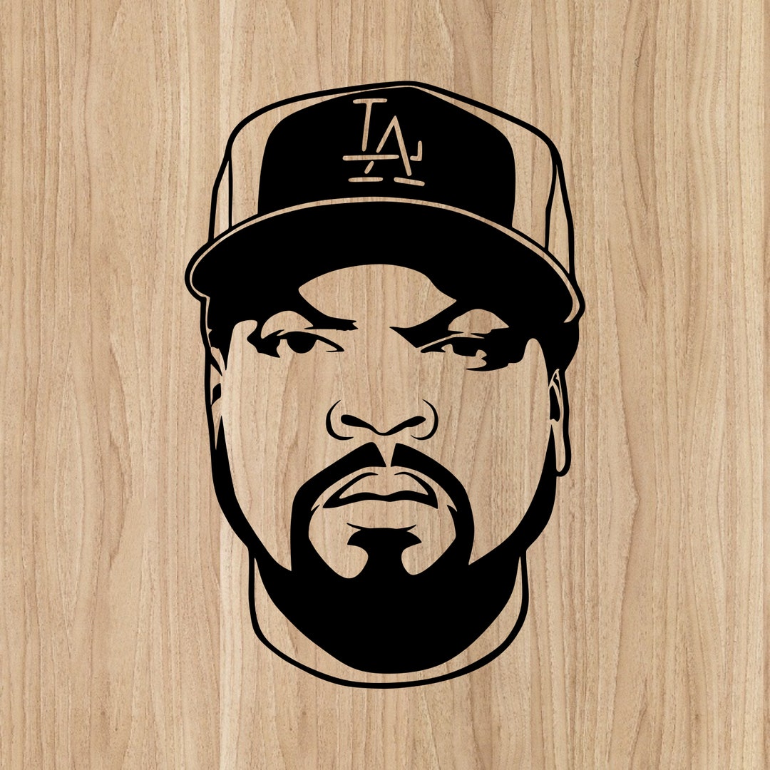 Ice Cube SVG, Ice Cube Portrait SVG, Ice Cube Silhouette, Perfect for ...