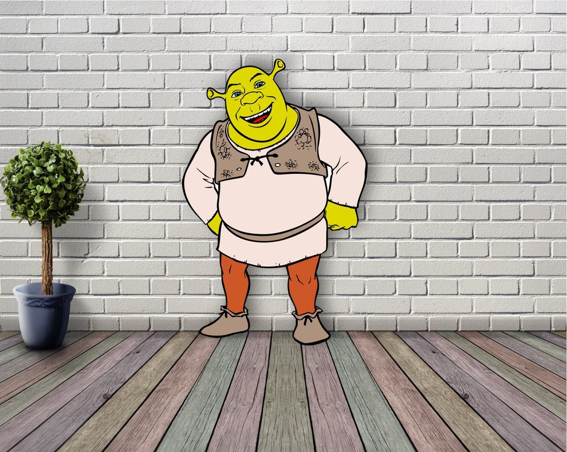 SHREK Svgshrek Printshrek Silhouette Digital Download - Etsy Canada
