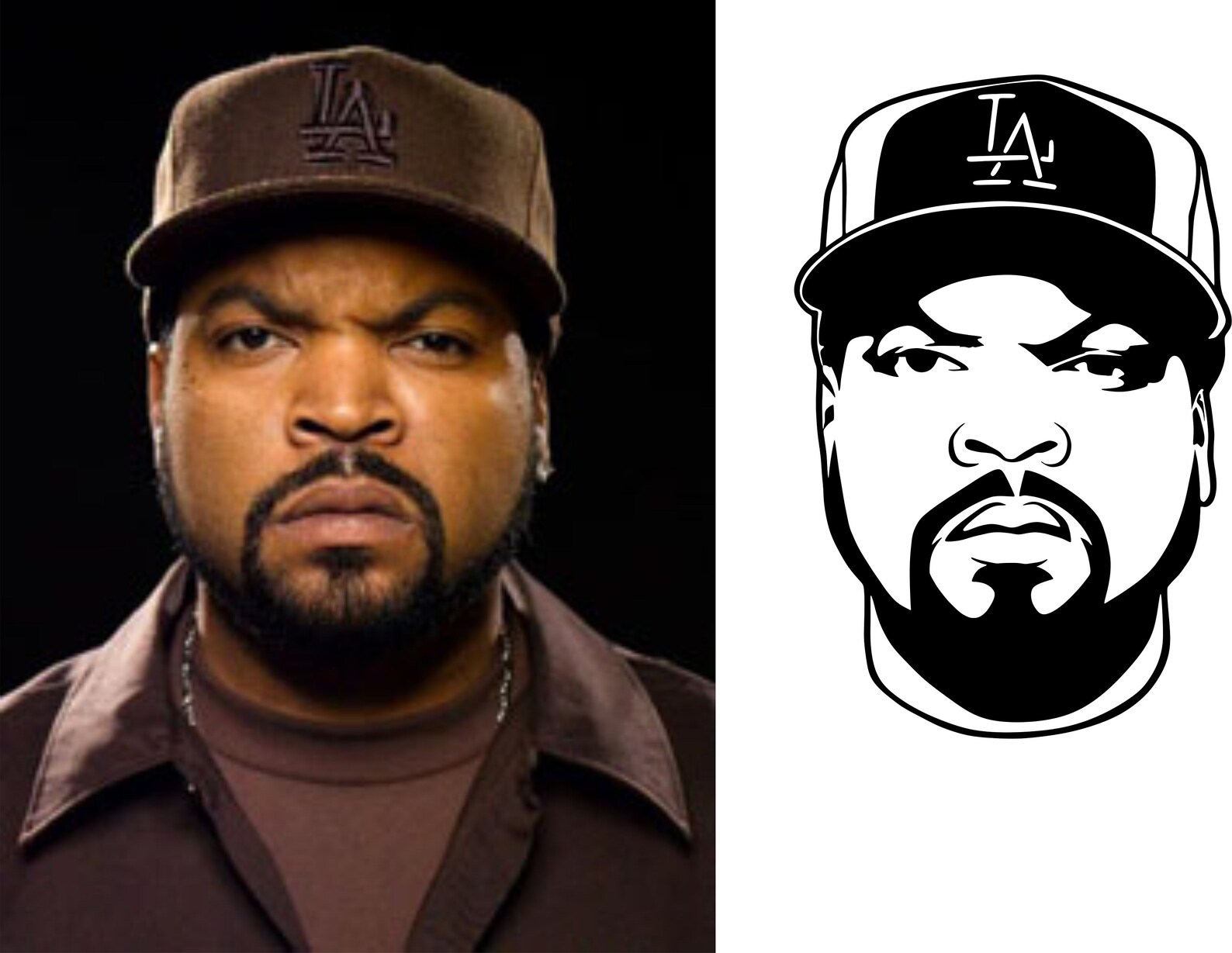 Ice Cube SVG Ice Cube Portrait SVG Ice Cube Silhouette - Etsy