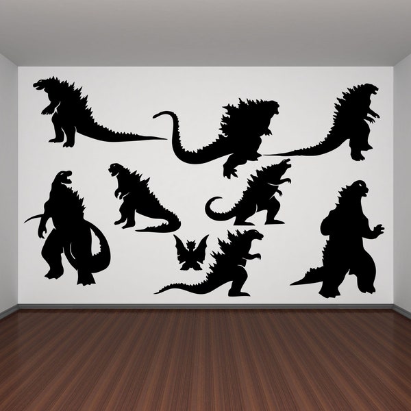 Godzilla Silhouette - Etsy