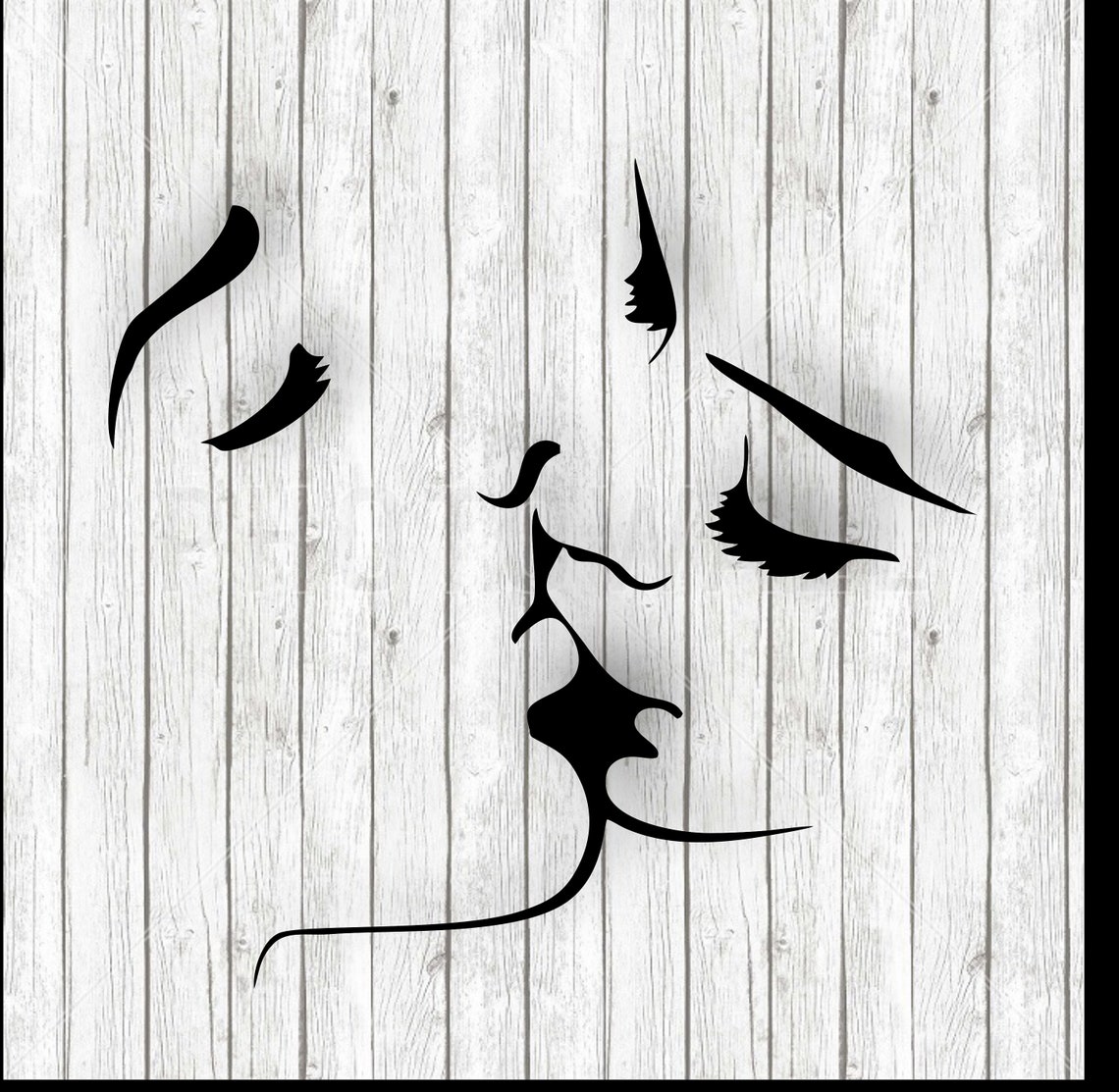 Kiss Couple Kissing T-shirt Print Svg Vector Kissing Couple - Etsy