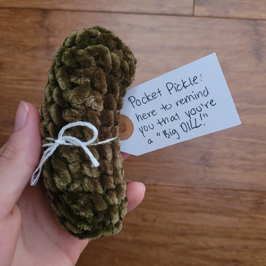 Pocket Pickle Stress Pet Dill Anxiety Toy Stocking Stuffer - Etsy