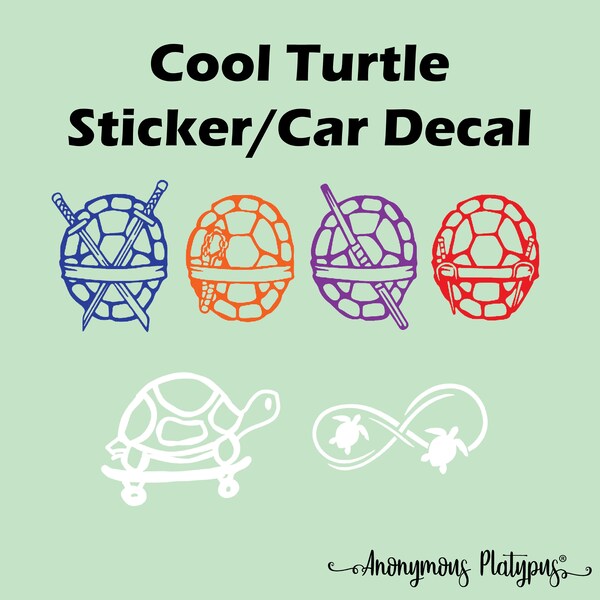 Turtle Decal - Etsy