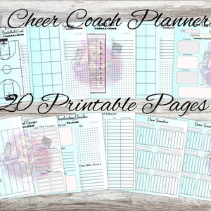 Cheerleading Coach Planner PRINTABLE BLUE - Etsy