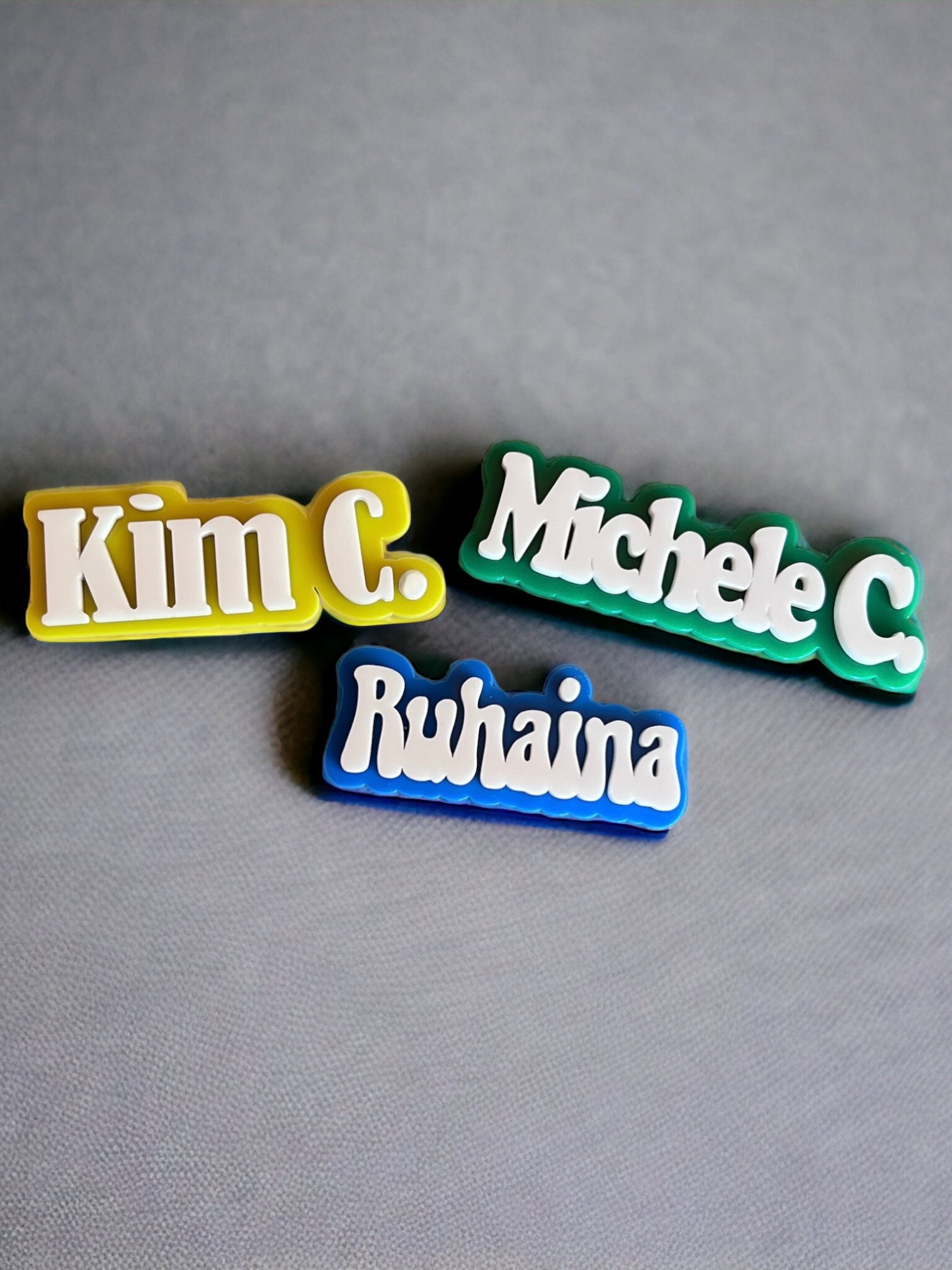 3D Acrylic Name Magnets, Personalized Name Magnets, Name Magnet, Fridge ...